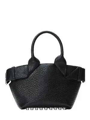 Alexander Wang Small Leather Tote Bag With Signature Studs - Black
