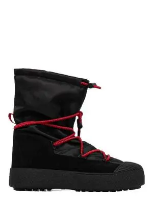 Moon Boot Mtrack Polar Paneled Lace-up Boots - Black