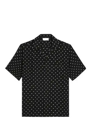 CELINE Bowling Shirt IN MICRO TRIOMPHE PRINT VISCOSE