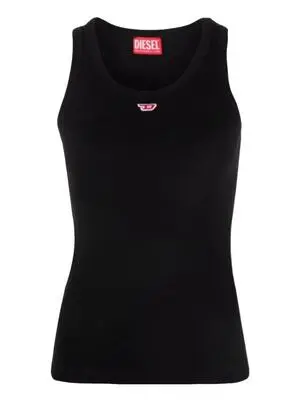 DIESEL® Embroidered Logo Vest - Black