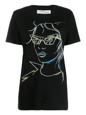Off-White Printed T-shirt - Black