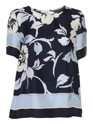 P.A.R.O.S.H P.A.R.O.S.H. Floral Printed Satin Top