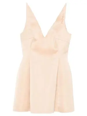 Marni Baby Doll Duchesse Mini Dress - Hellbeige