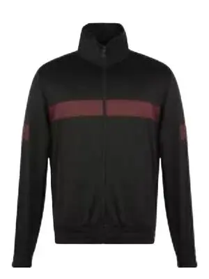 Prada Striped Zip-up Jacket - Black