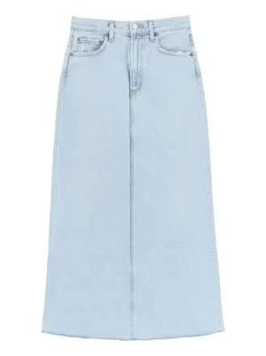 AGOLDE Belt Loop Denim Skirt - Blue