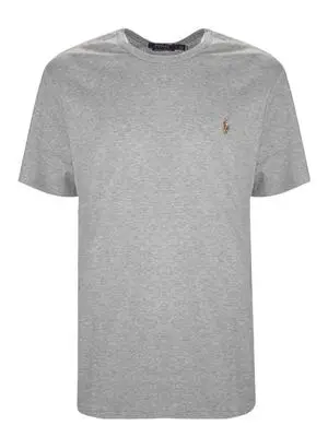 Polo Ralph Lauren Logo Embroidered Crewneck T-shirt - Gray