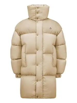 Moncler Moncler Verone Puffer Jacket With Logo Sand Beige