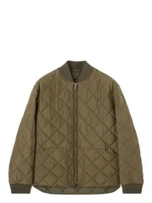 Loro Piana Benson Quilted Bomber Jacket - Military Summer
