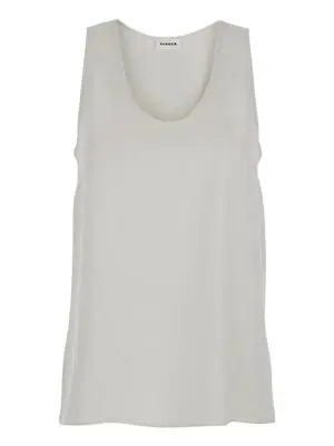 P.a.r.o.s.h Sleeveless Crewneck Tank Top - White