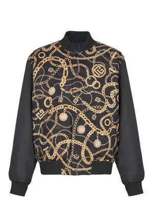 Balmain Reversible Printed Bomber Jacket - Black