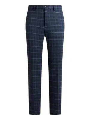 Etro Checked Jacquard Trousers - Black