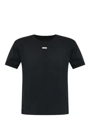MAISON MARGIELA Ribbed Cotton T-shirt - Black