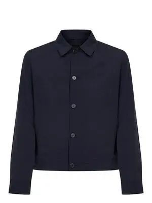 Prada Long-sleeved Button-up Jacket - Blue