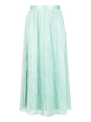 TWINSET Pleated Midi Skirt - Blue