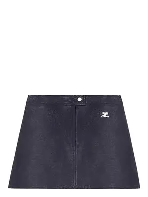 COURREGES Courrèges Courrèges Reedition Vinyl Mini Skirt - Denim