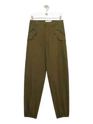 Loewe Zip-detailed Cargo Trousers - Green
