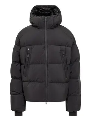 Y3 Padded Down Hooded Jacket - Black