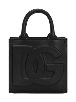 Dolce & Gabbana Dg Embossed Mini Tote Bag - Black