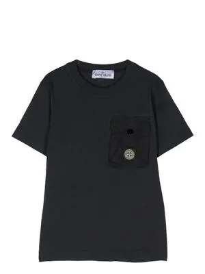 Stone Island Patch Pocket Short Sleeve T-shirt - Blue