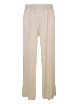 JIL SANDER Wide-leg Trousers With Elastic Waist - Nude