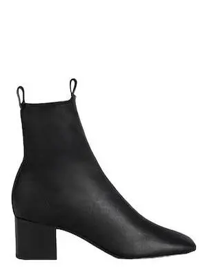 Celine Cheri Zipped Boot In Stretch Lambskin - Black