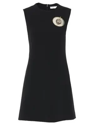 Chloé Sleeveless Logo Dress - Black