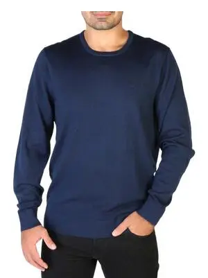 Calvin Klein Round Neck Woolen Sweater - Blue