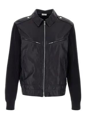 Brunello Cucinelli Padded Zipped Jacket - Blue
