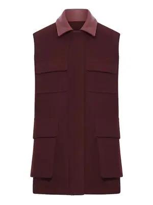 Max Mara Max Mara Pocket Detailed Gilet Brown