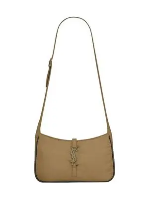 Saint Laurent Saint Laurent Le 5 À 7 Logo Plaque Crossbody Bag Brown