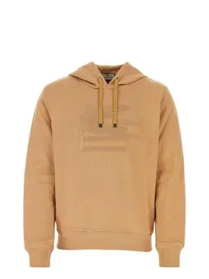 Etro Long-sleeved Hoodie With Drawstring - Nude