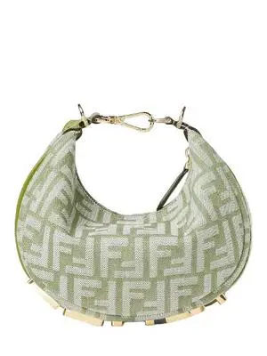 Fendi Mini Baguette Bag - Verbena Green