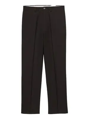 Prada Wool Tailored Trousers - Ebony
