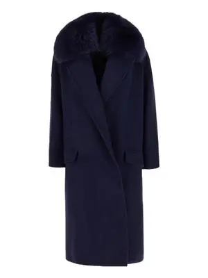 BLANCHA Long-sleeved Coat - Black
