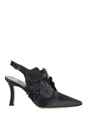 Manolo Blahnik Stiletto High Heel Slingbacks - Black