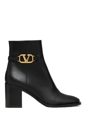 VALENTINO Valentino VLogo Signature Leather Ankle Boots