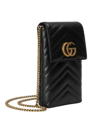 Gucci Marmont Quilted Mini Bag - Black