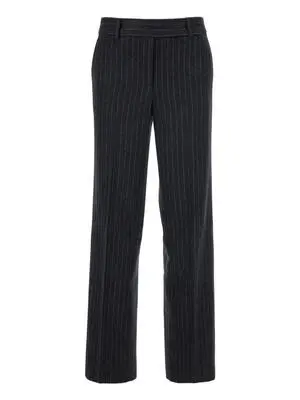 Michael Kors Tailored Pinstripe Trousers - Black