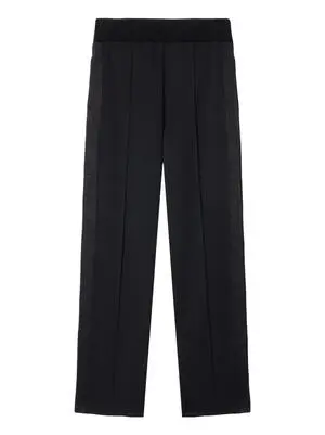 Off-White Straight Leg Track Pants With Logo Detail - Black