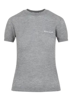 MIU MIU Miu Miu Cashmere Short Sleeve Sweater