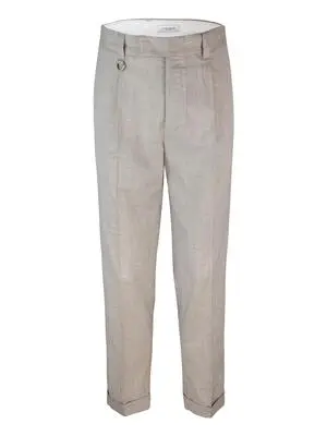 PAOLO PECORA Slim Fit Chinos - Gray