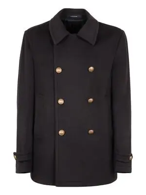 Tagliatore Monaco Double-breasted Peacoat - Black