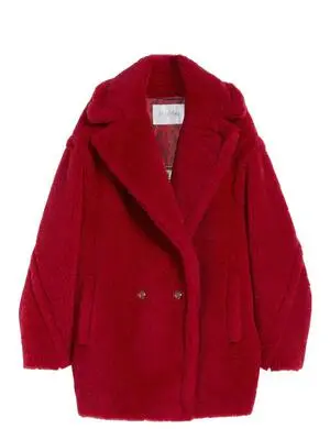 Max Mara Double-breasted Coat - Red