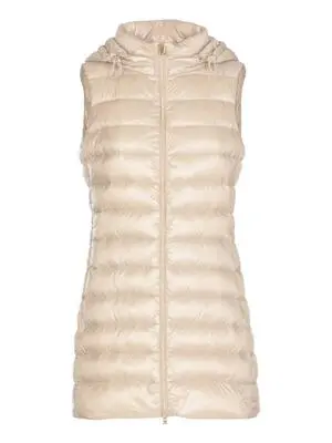 Herno Quilted Zip-up Gilet - Nude