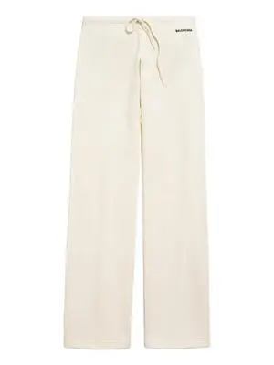 Balenciaga Logo Drawstring Joggers - Cream