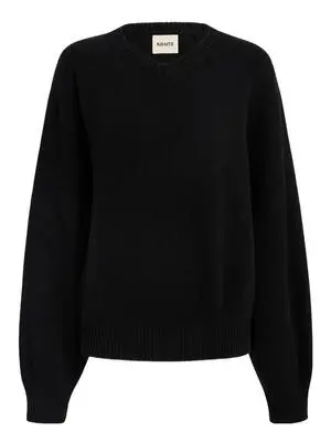 KHAITE Khaite Long Sleeve V-Neck Knit Sweater