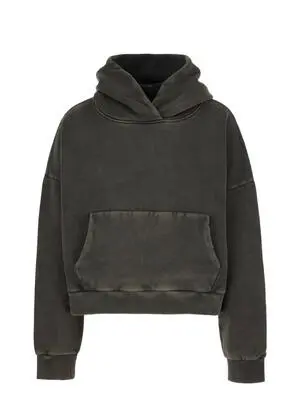 ENTIRE STUDIOS Faded Cotton Hoodie - Black