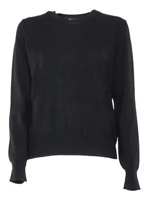 P.a.r.o.s.h Crew Neck Long Sleeve Sweater - Black