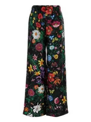 GUCCI Gucci Floral Print Wide Leg Pants