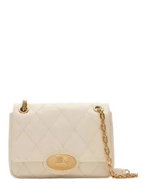 Burberry Small Quilted Crossbody Bag With Chain Strap Soap